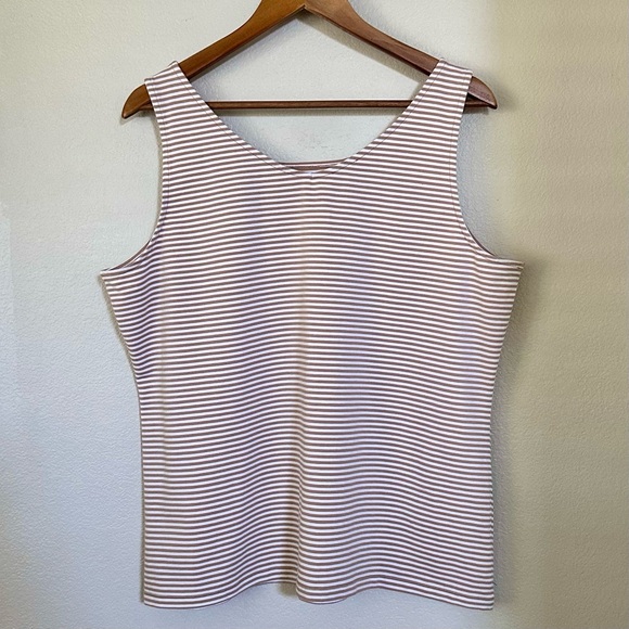 Talbots | Tops | Talbots Xl 8 Rattan White Twoway Reversible Tank Top ...